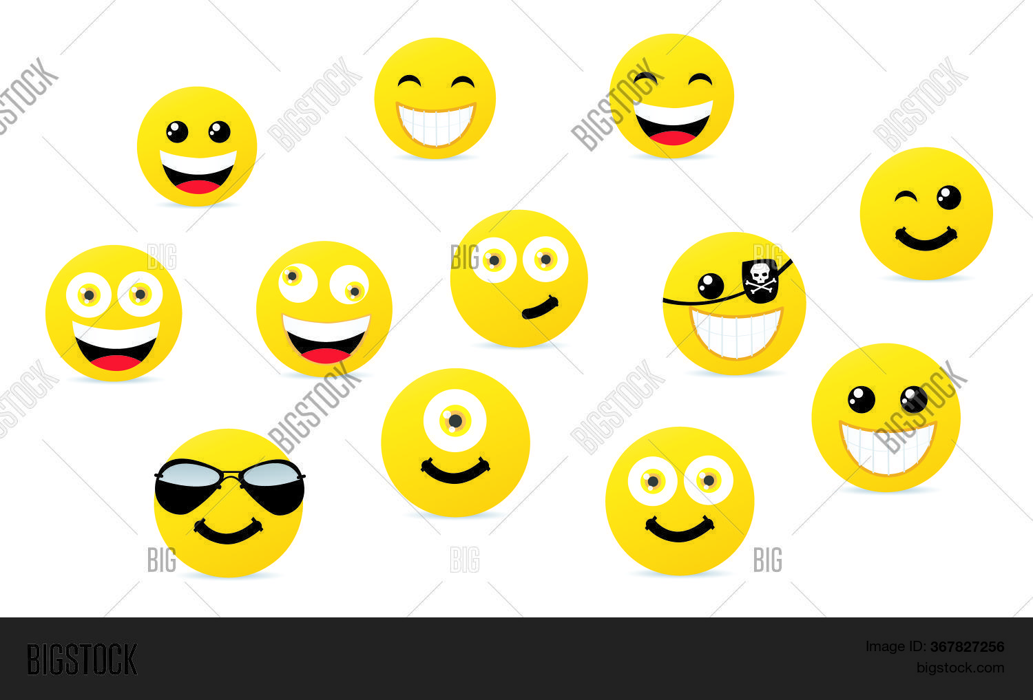 Smile Icons Set Vector & Photo (Free Trial) | Bigstock