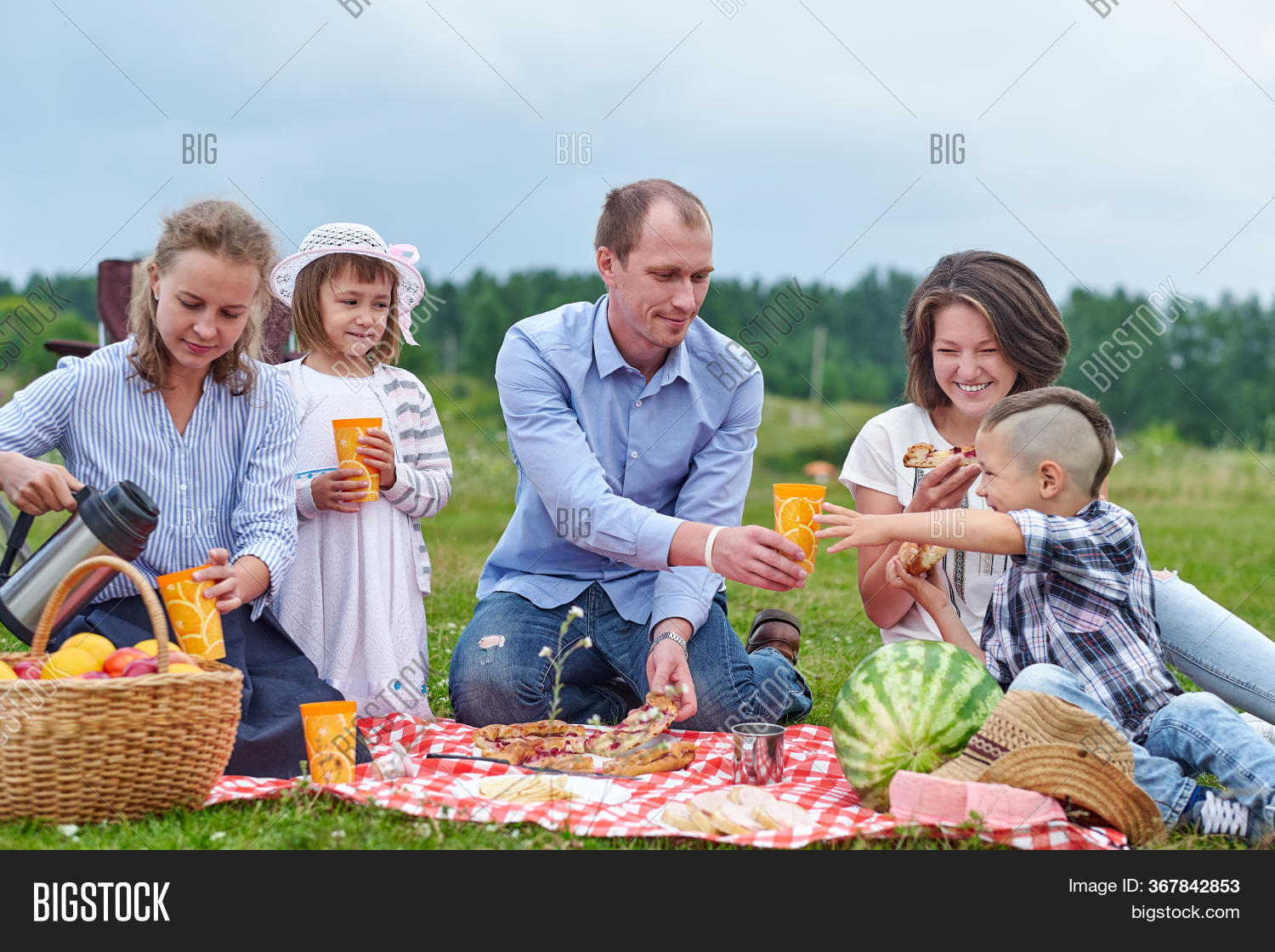 Happy Family Picnic. Image & Photo (Free Trial) | Bigstock