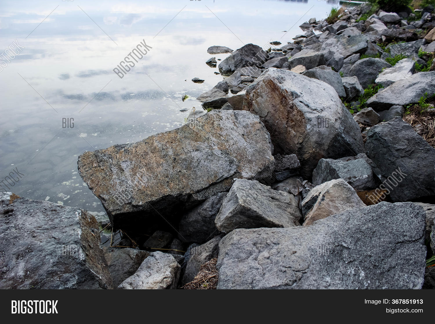 Lake Shore Rocks On Image & Photo (Free Trial) | Bigstock