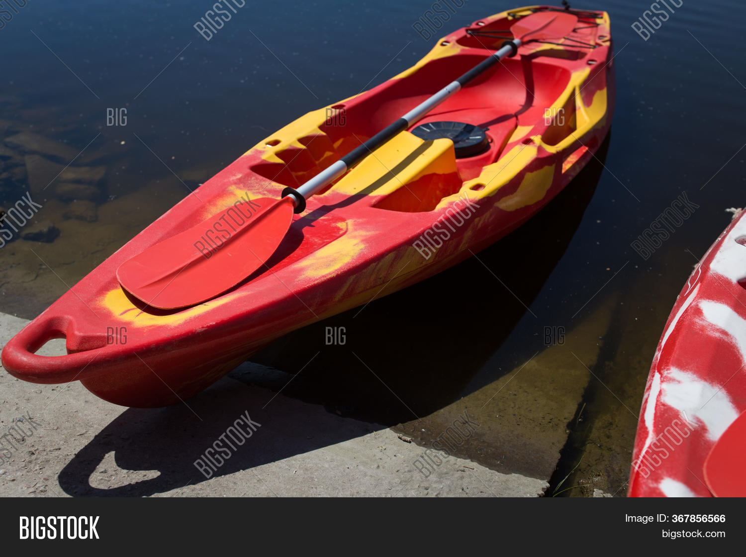 Kayak Red Yellow Image & Photo (Free Trial) | Bigstock