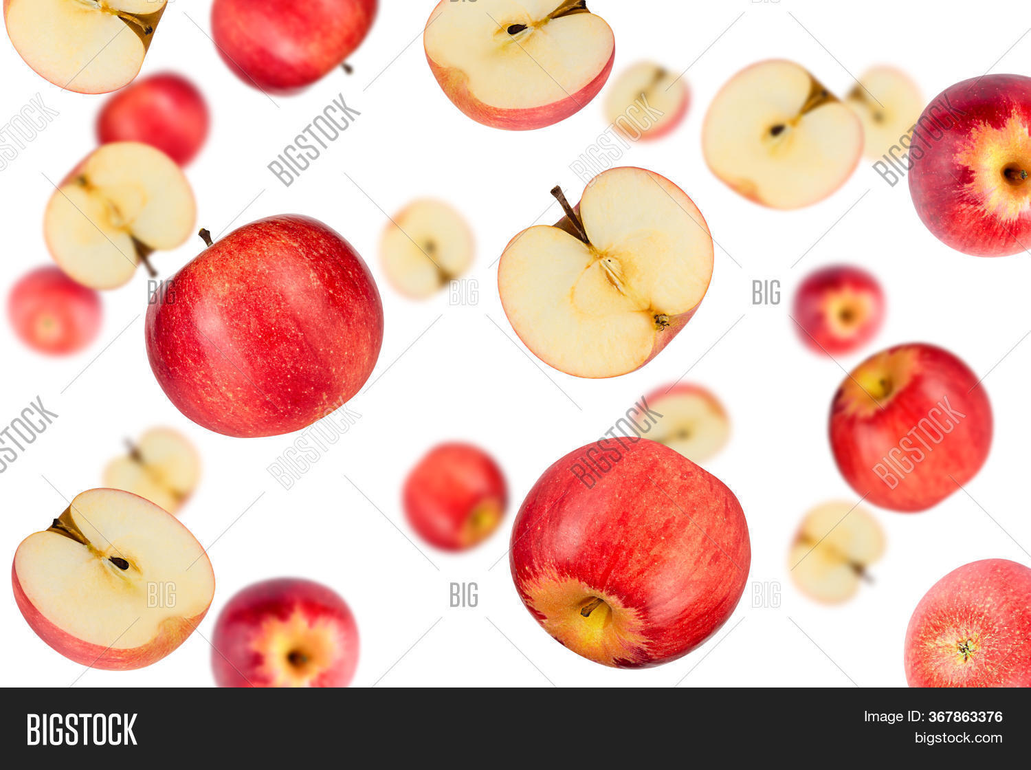 Falling Red Apples Image & Photo (Free Trial) | Bigstock