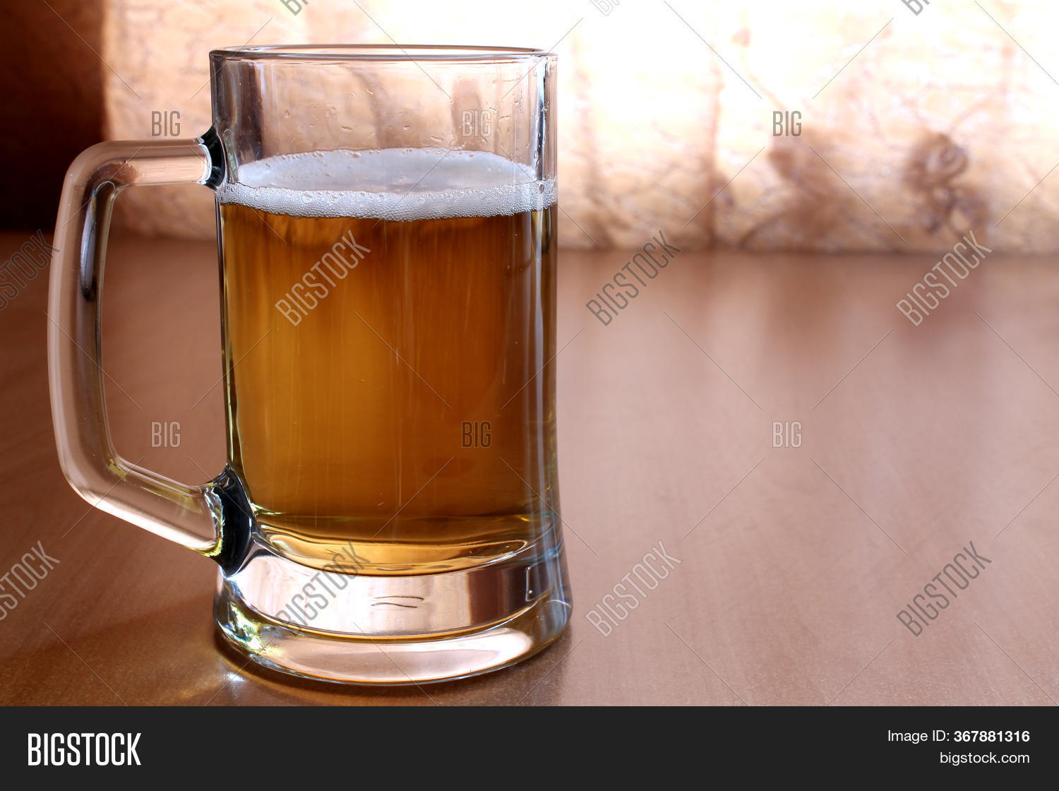 Glass Beer On Table Image & Photo (Free Trial) | Bigstock