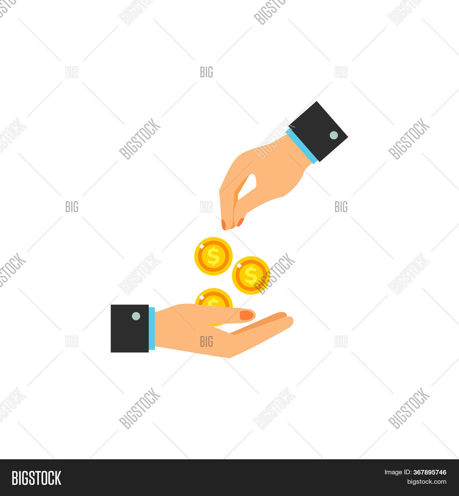 Icon Hand Giving Money Image & Photo (Free Trial) | Bigstock