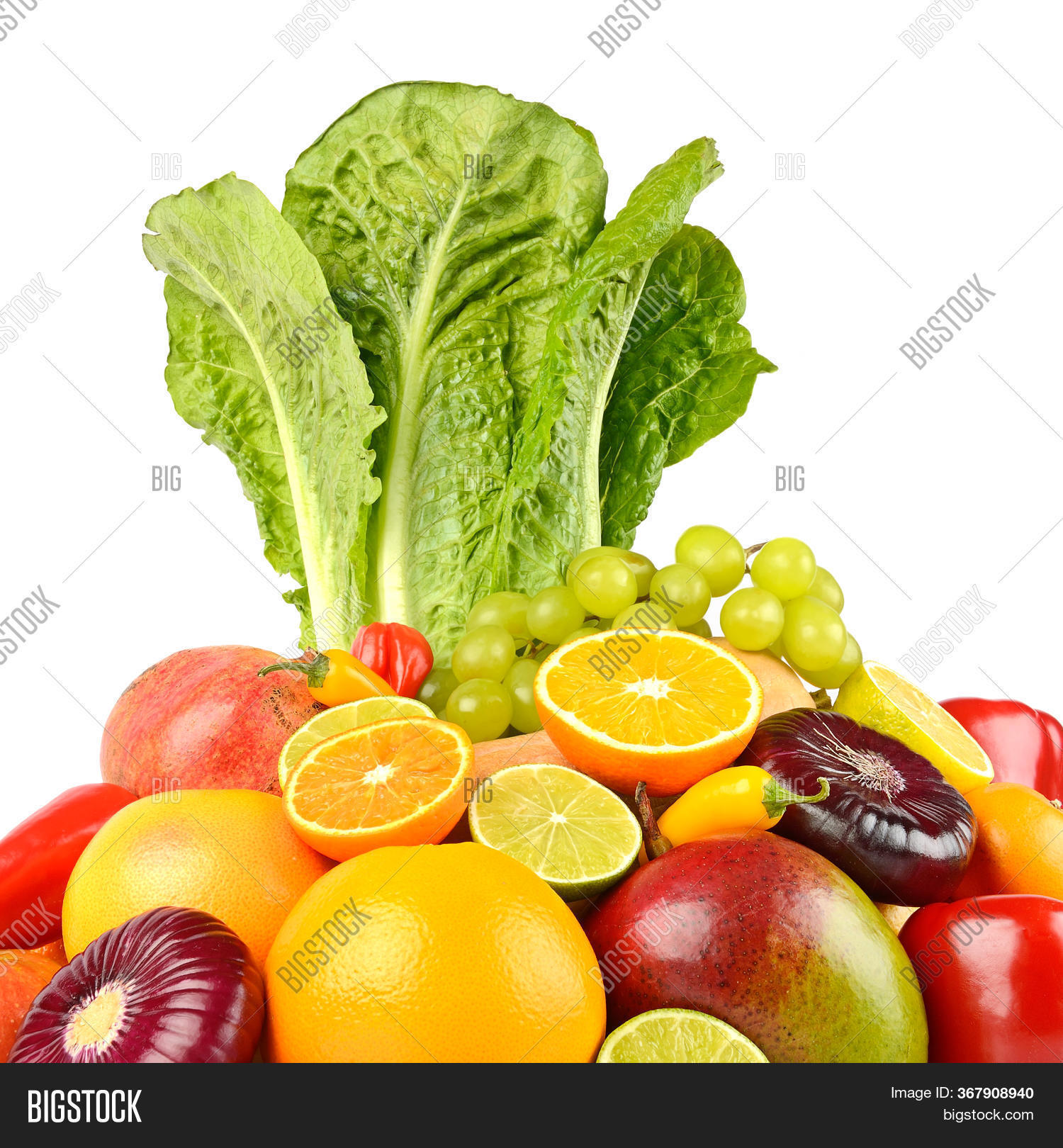 Fruits Vegetables Side Image & Photo (Free Trial) | Bigstock