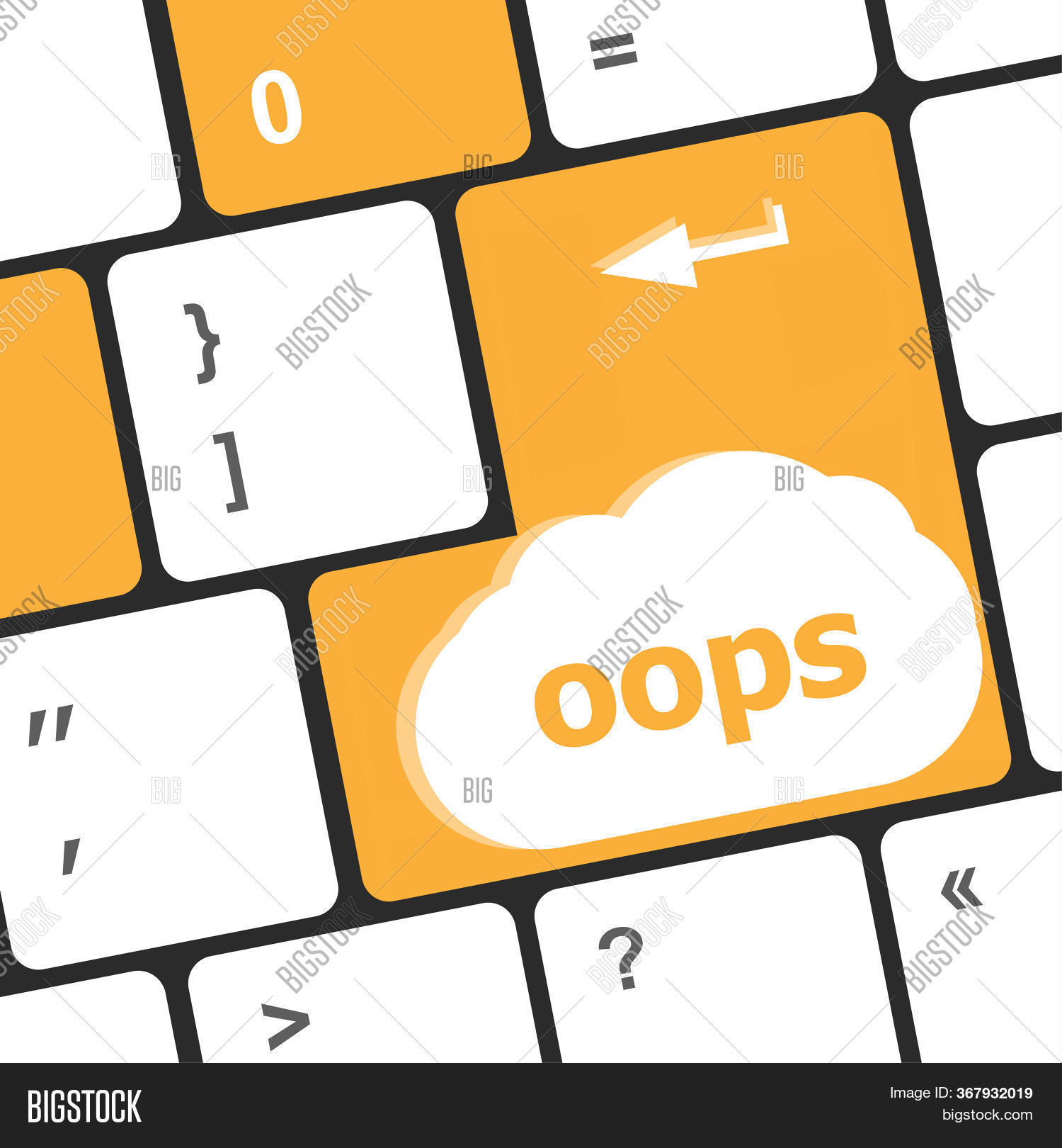 Word Oops On Computer Image & Photo (Free Trial) | Bigstock