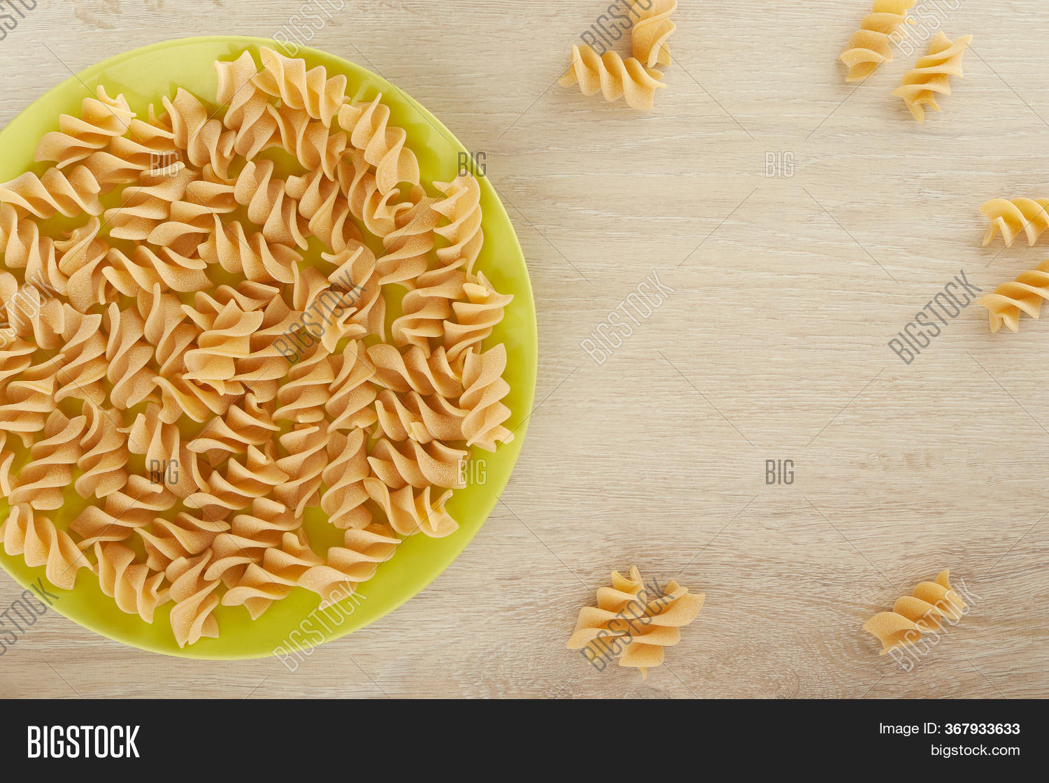 Raw Pasta On Plate, Image & Photo (Free Trial) | Bigstock