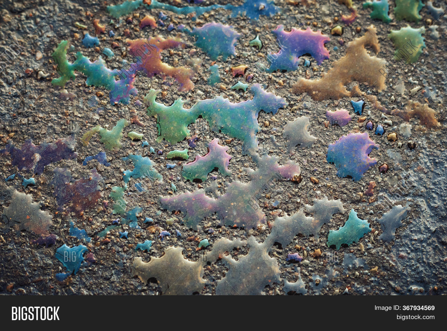 Oil Stain On Asphalt Image & Photo (Free Trial) | Bigstock