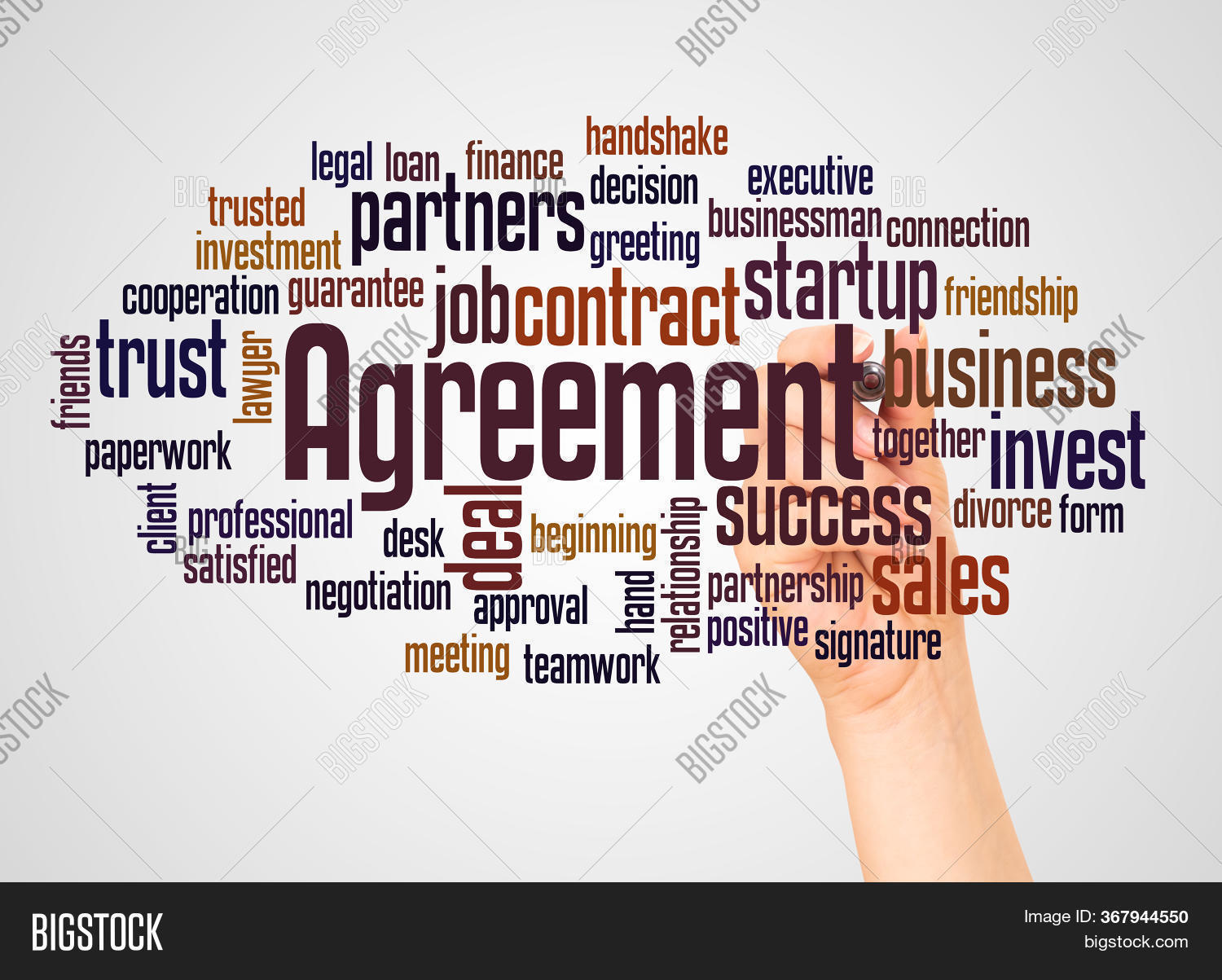 Agreement Word Cloud Image & Photo (Free Trial) | Bigstock