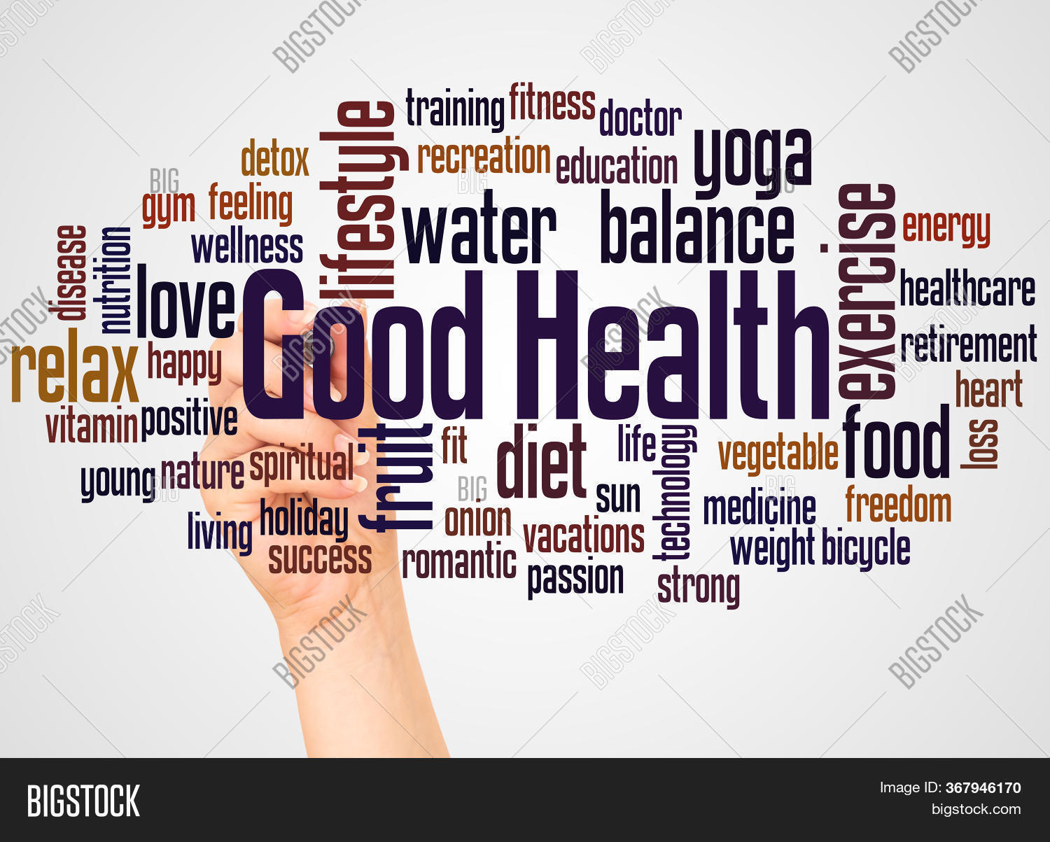 Good Health Word Cloud Image & Photo (Free Trial) | Bigstock