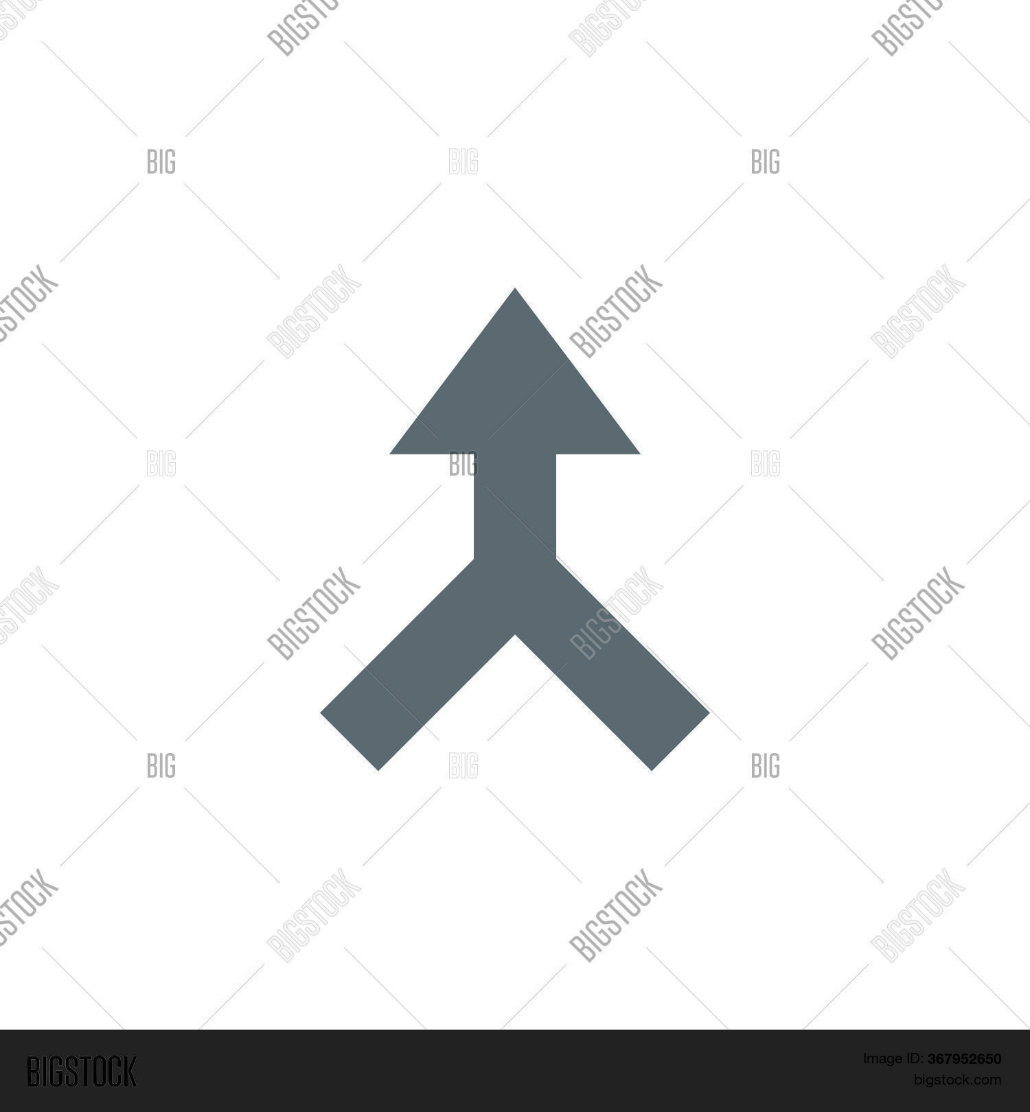 Merged Arrow Vector Vector & Photo (Free Trial) | Bigstock