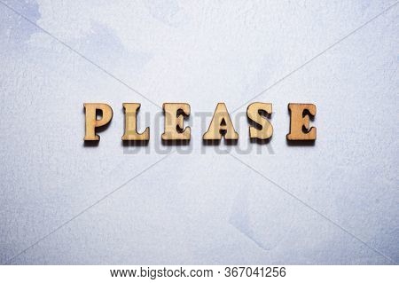 Please Word Colored Image & Photo (Free Trial) | Bigstock