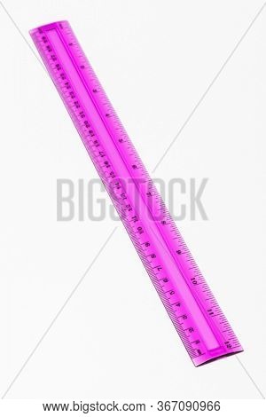 Plastic Pink Ruler On Image & Photo (Free Trial) | Bigstock