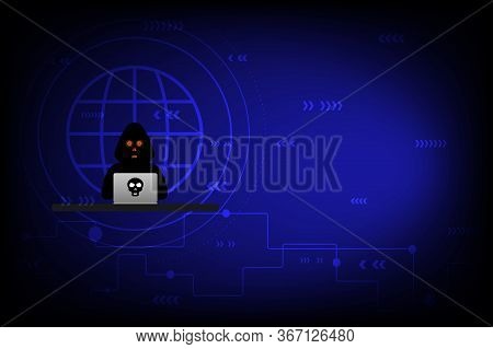 Skull Hacker Digital Vector & Photo (Free Trial) | Bigstock
