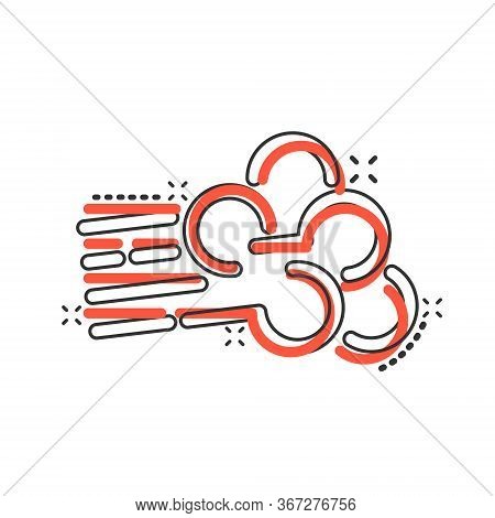 Wind Icon Comic Style Vector & Photo (Free Trial) | Bigstock