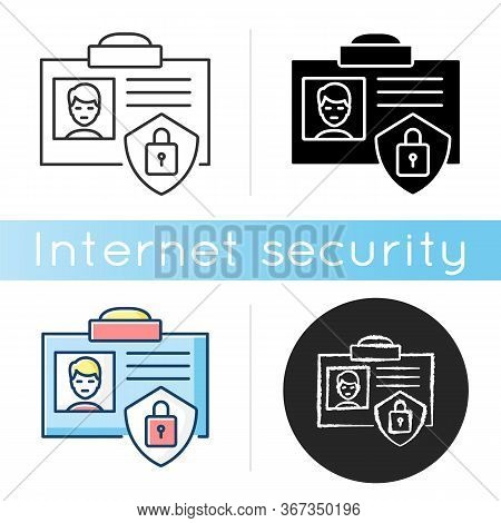 Id Security Icon. Vector & Photo (Free Trial) | Bigstock