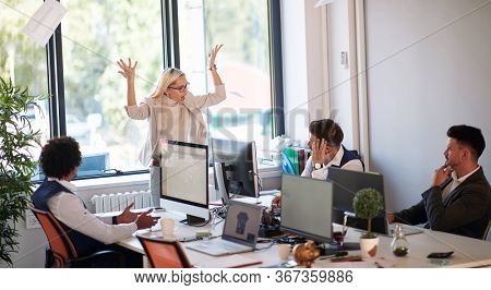 Angry Boss Throwing Image & Photo (Free Trial) | Bigstock