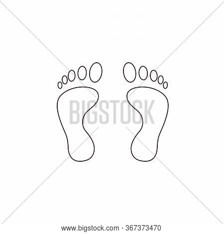 Footprint Outline Vector & Photo (Free Trial) | Bigstock