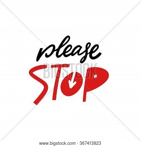 Please Stop. Hand Vector & Photo (Free Trial) | Bigstock