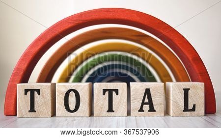 Word Total On Wooden Image & Photo (Free Trial) | Bigstock