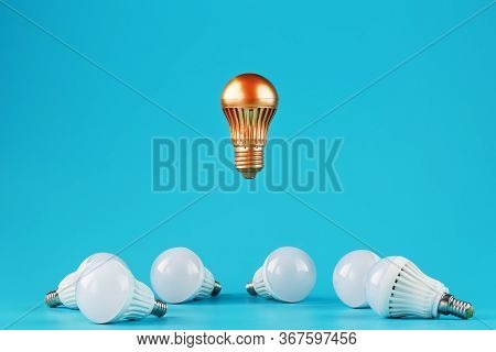 Golden Light Bulb Image & Photo (Free Trial) | Bigstock