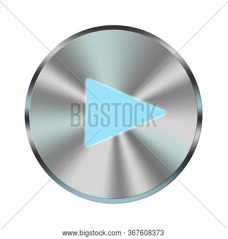 Metal Play Button Image & Photo (Free Trial) | Bigstock