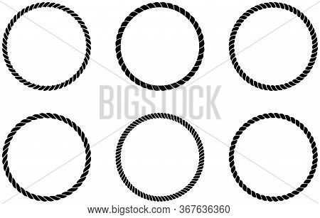 Cord Rope Circle Set Vector & Photo (Free Trial) | Bigstock