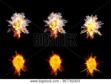 6 Round Explosions Image & Photo (Free Trial) | Bigstock