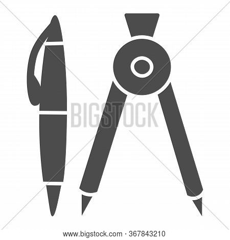 Pen Compass Solid Vector & Photo (Free Trial) | Bigstock