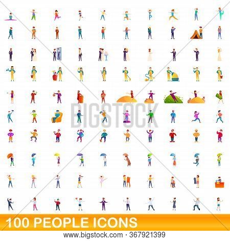 100 People Icons Set Vector & Photo (Free Trial) | Bigstock