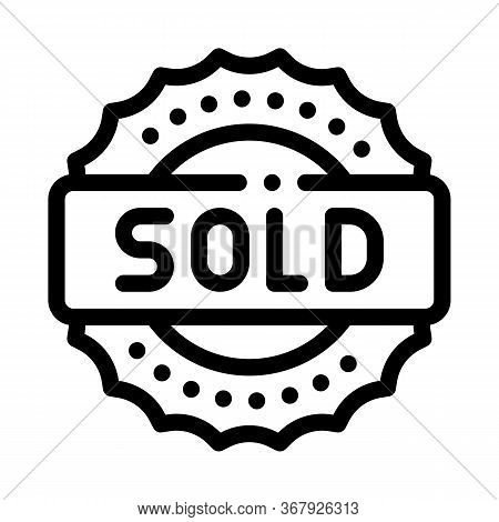 Mark Sold Icon Vector Vector & Photo (Free Trial) | Bigstock