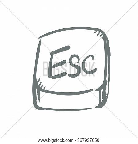 Escape Button Key . Vector & Photo (Free Trial) | Bigstock
