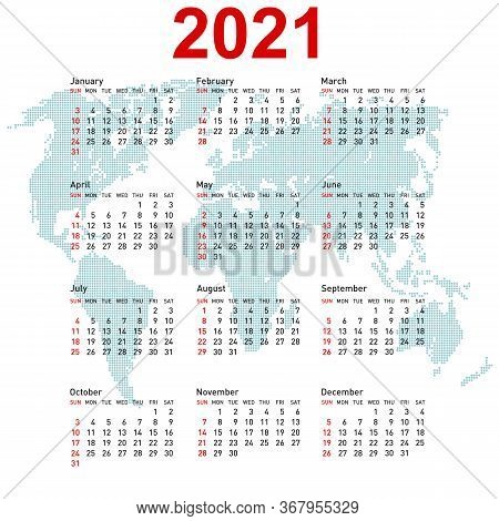 Calendar 2021 World Vector & Photo (Free Trial) | Bigstock