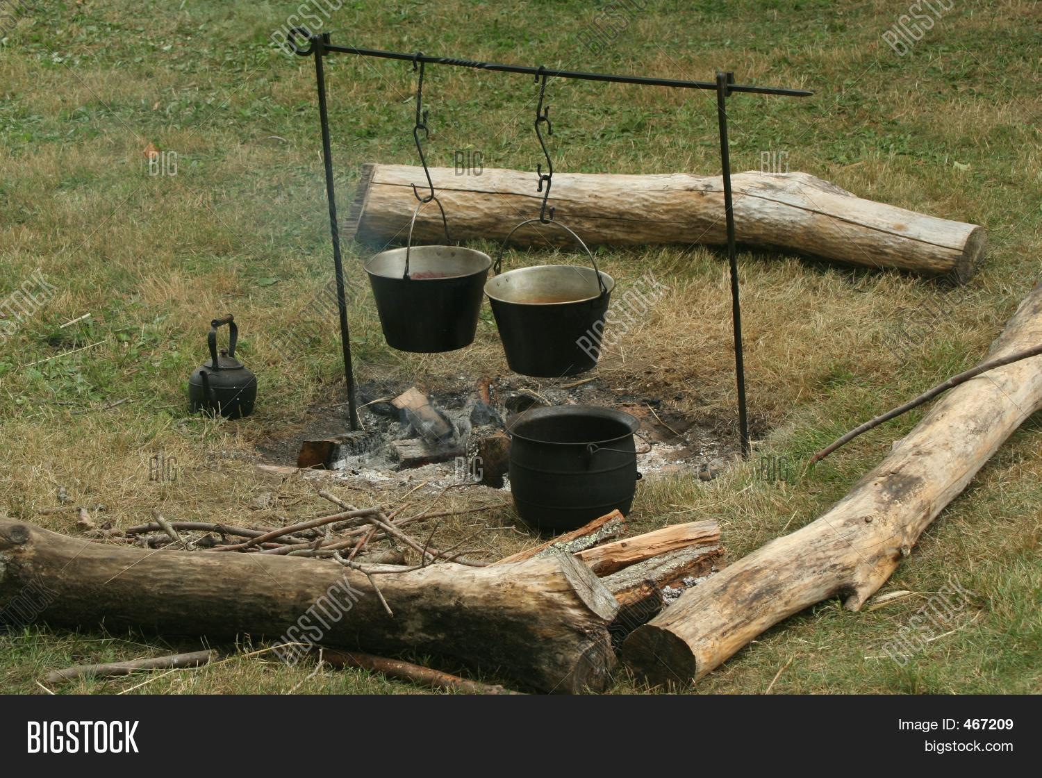 Colonial Campfire-- Image & Photo (Free Trial) | Bigstock
