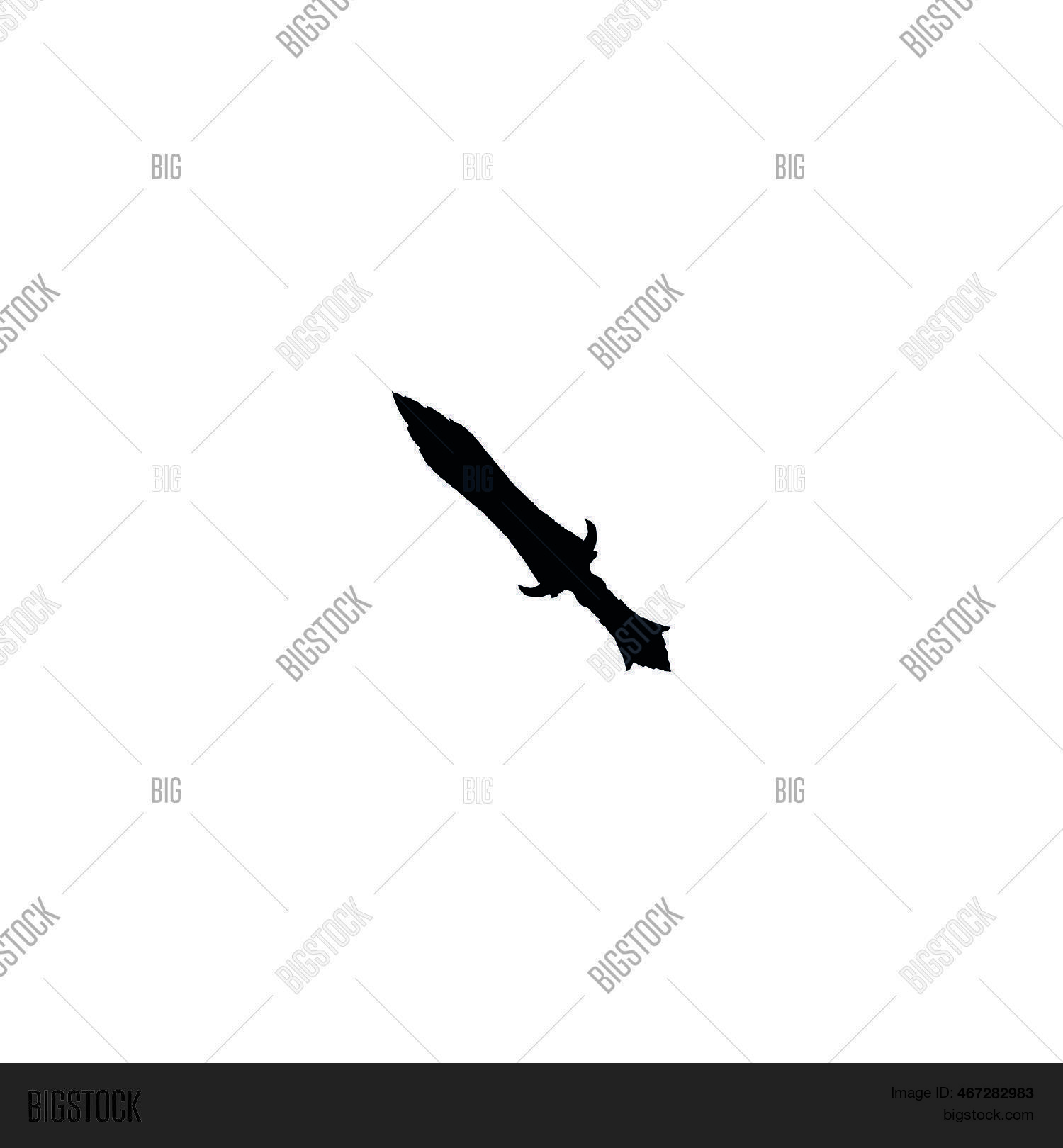 Dagger Icon. Simple Vector & Photo (Free Trial) | Bigstock