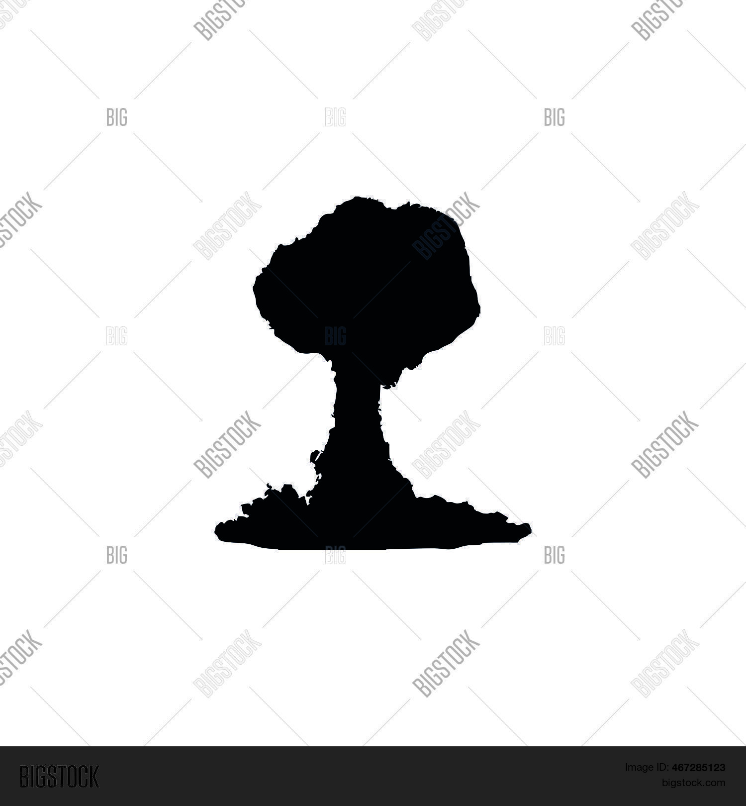 Atom Bomb Icon. Vector & Photo (Free Trial) | Bigstock