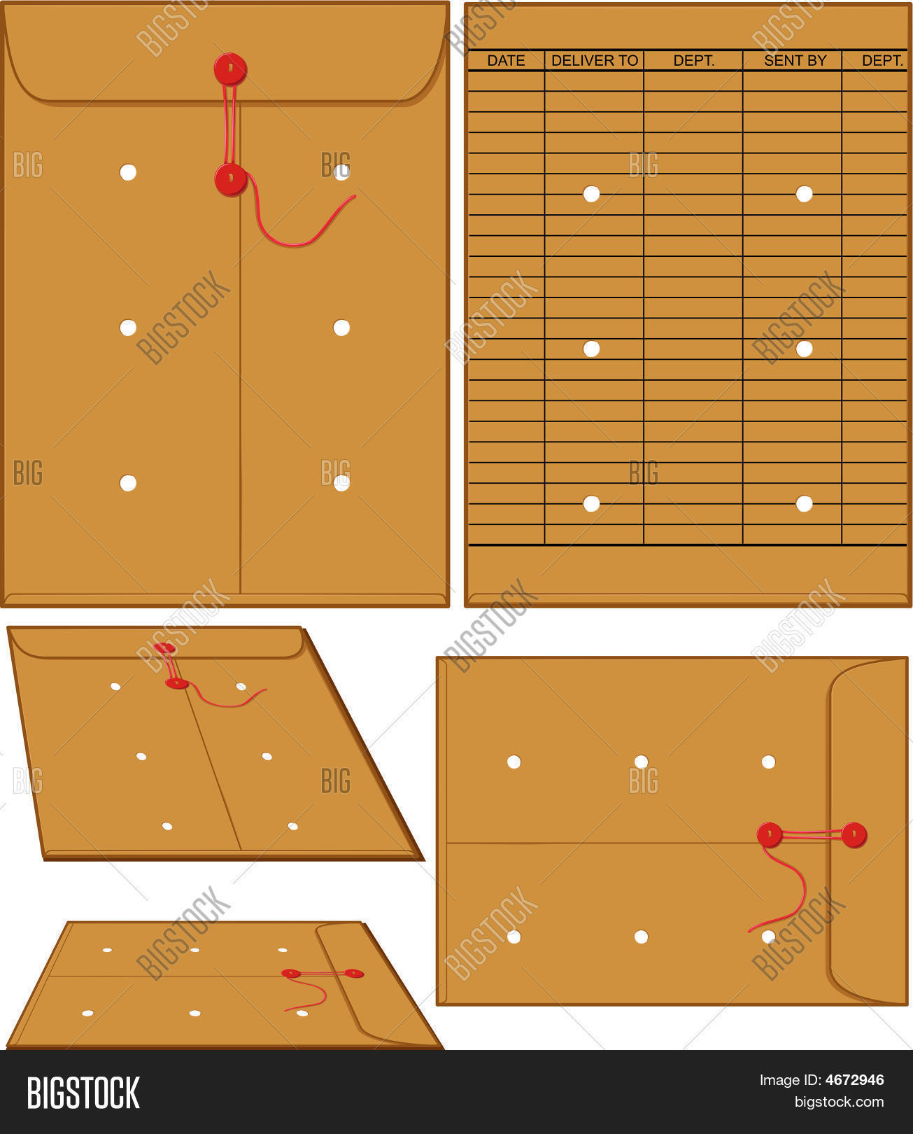 Manila Envelope - Vector & Photo (Free Trial) | Bigstock