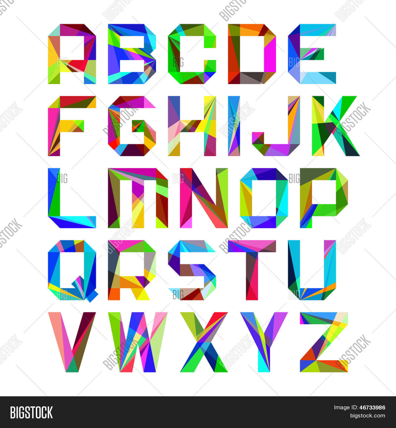 Vector y foto Letras Del Alfabeto (prueba gratis) | Bigstock