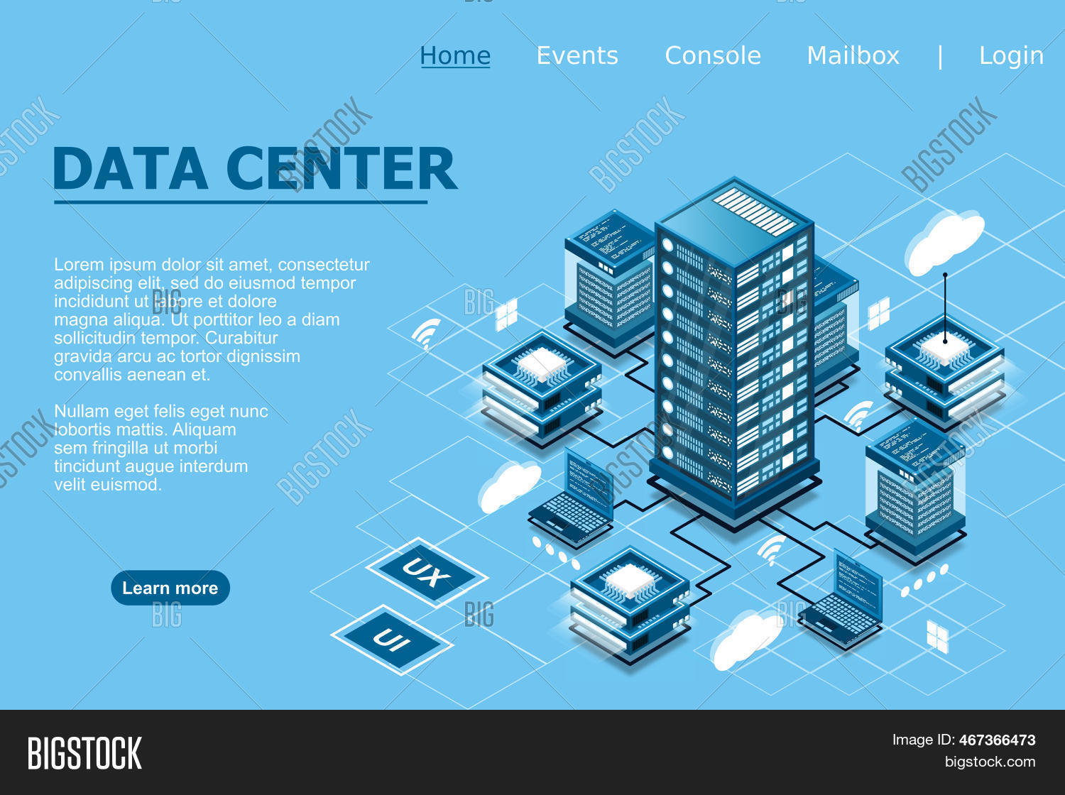 Concept Data Network Vector & Photo (Free Trial) | Bigstock