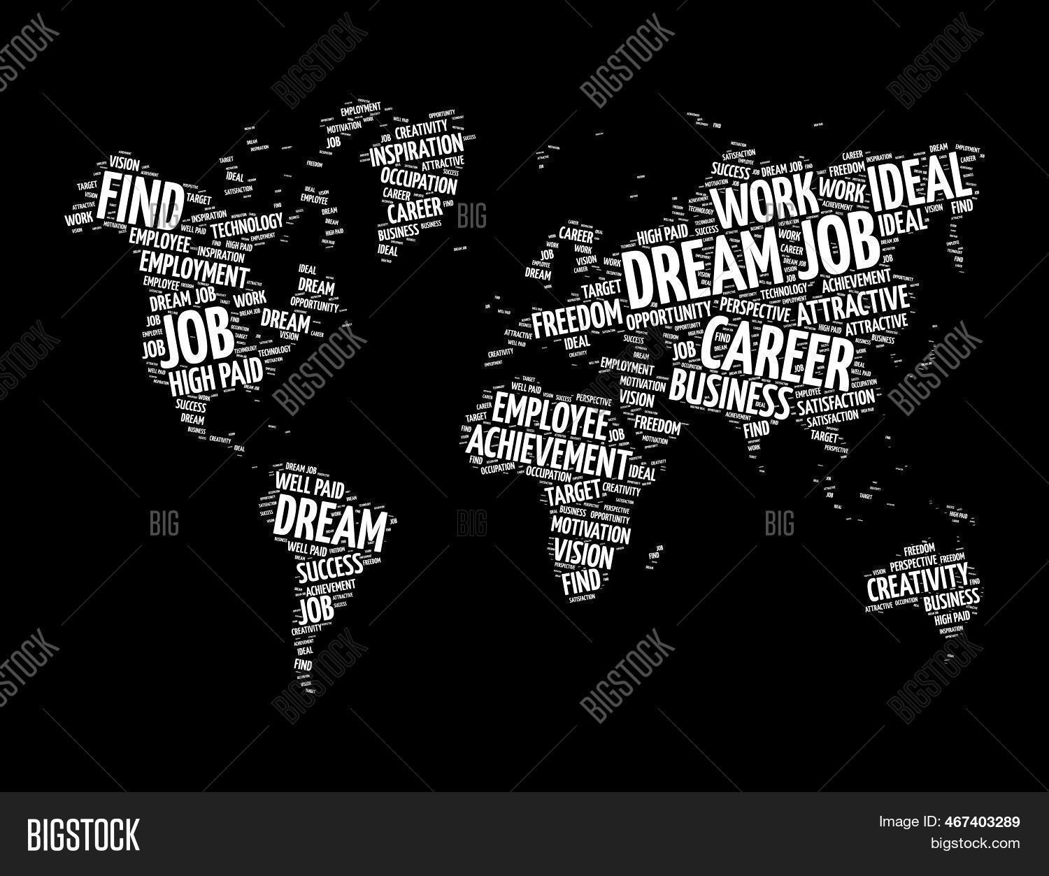 Dream Job Word Cloud Image & Photo (Free Trial) | Bigstock