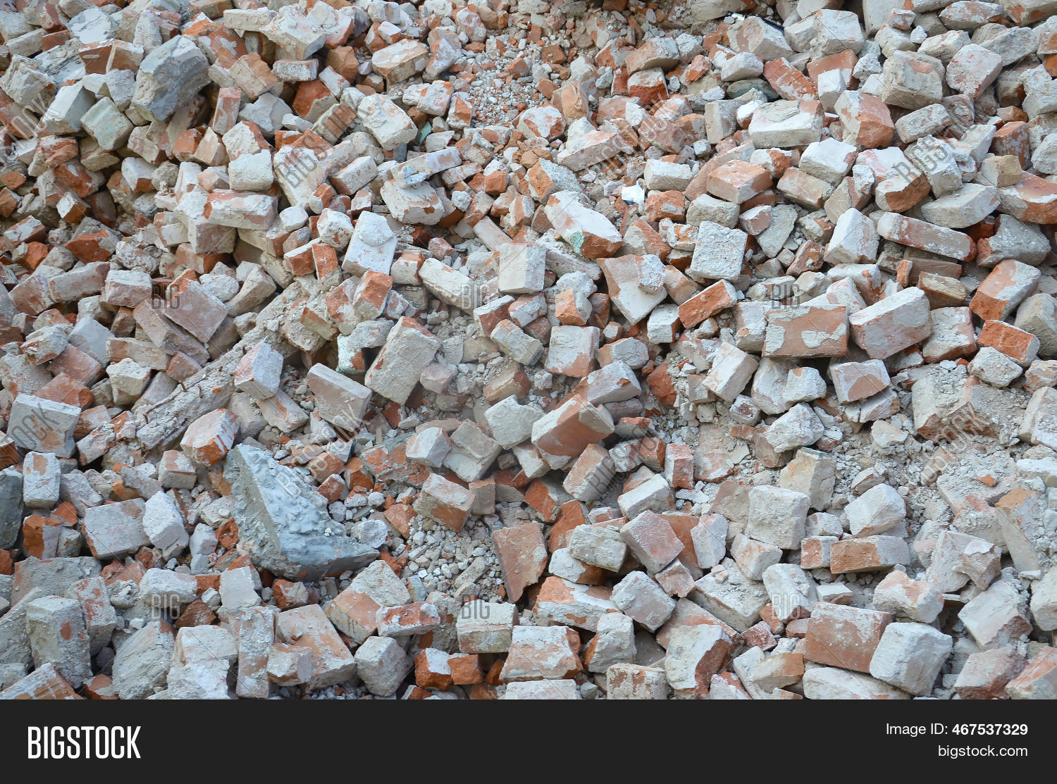 Pile Broken Red Bricks Image & Photo (Free Trial) | Bigstock