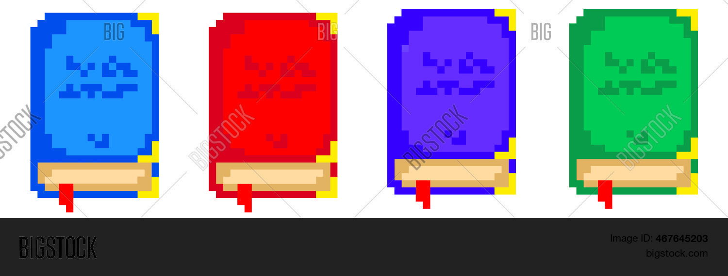 Book Pixel Icon. Vector & Photo (Free Trial) | Bigstock