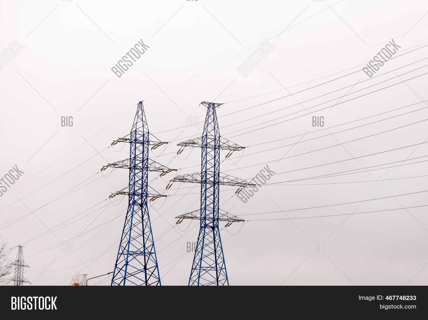 Blue High Pylon High- Image & Photo (Free Trial) | Bigstock