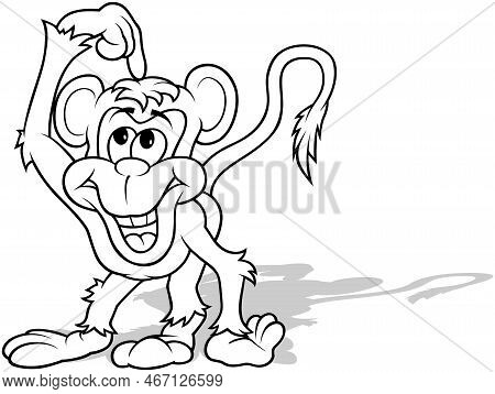 Drawing Monkey Big Vector & Photo (Free Trial) | Bigstock