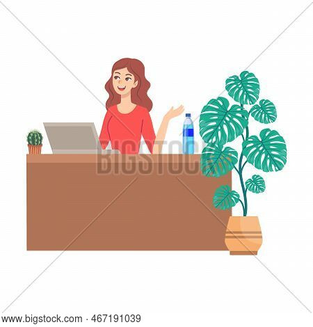 Woman Secretary Vector & Photo (Free Trial) | Bigstock