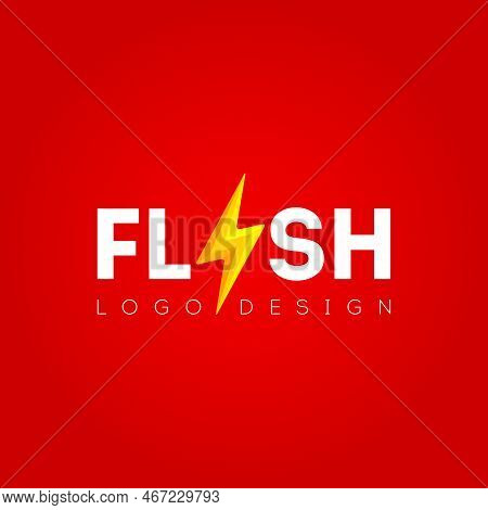 Flash Logo Design Vector & Photo (Free Trial) | Bigstock