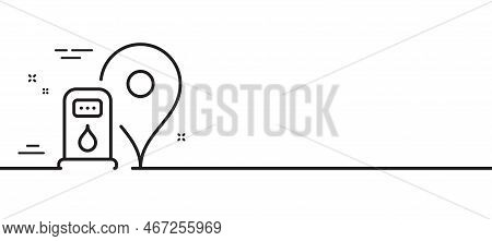 Petrol Station Line Vector & Photo (Free Trial) | Bigstock
