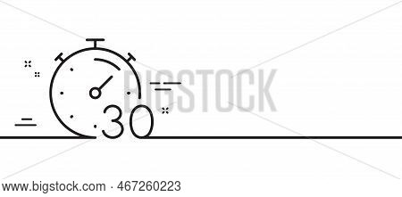 Timer 30 Minutes Line Vector & Photo (Free Trial) | Bigstock
