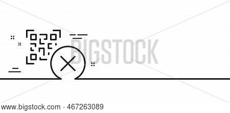 No Qr Code Line Icon Vector & Photo (Free Trial) | Bigstock