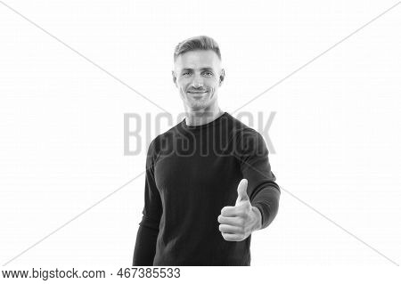 Thumbs . Happy Man Image & Photo (Free Trial) | Bigstock