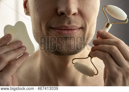 Bearded Man Using Jade Image & Photo (Free Trial) | Bigstock